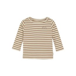 Noppies Longsleeve in Beige/ Braun - 42% | Gr&ouml;&szlig;e 56 | Baby-langarmshirts