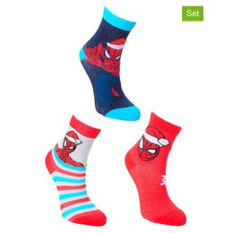Spiderman 3er-Set: Socken "Spiderman" in Blau/ Rot in Rot/ Dunkelblau/ Hellblau - 25% | Größe 27-30 | Babysocken-strumpfhosen