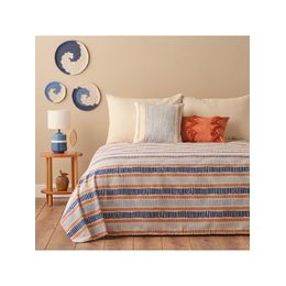 Bella Maison Tagesdecke in Blau/ Orange - 31% | Gr&ouml;&szlig;e 150x220 cm | Decken