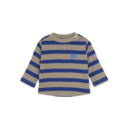 Noppies Longsleeve in Beige/ Blau - 39% | Gr&ouml;&szlig;e 92 | Baby-langarmshirts