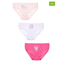 Disney Aristocats 3er-Set: Slips in Pink/ Rosa/ Weiß - 50% | Größe 98/104 | Kinder-waesche