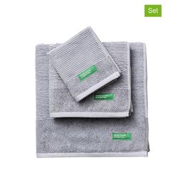 Benetton 3tlg. Handtuchset in Grau - 35% | Badtextilien