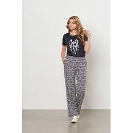 &Co Woman Hose "Patrice" in Schwarz/ Blau - 66% | Gr&ouml;&szlig;e XXL | Damenhosen
