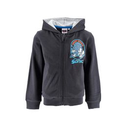 Sonic Sweatjacke "Sonic" in Anthrazit - 62% | Gr&ouml;&szlig;e 104 | Kinder-sweatshirts-jacken