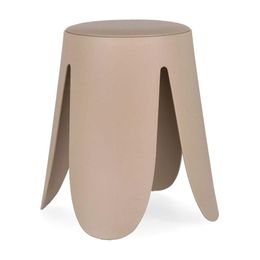 Bizzotto Hocker ''Imogen'' in Beige - (H)47 x Ø 37 cm - 25% | Sitzmoebel
