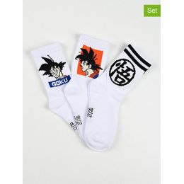 Dragon Ball 3er-Set: Socken "Dragonball Z" in Weiß - 62% | Größe 31-34 | Babysocken-strumpfhosen