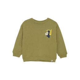 Noppies Sweatshirt in Khaki - 52% | Gr&ouml;&szlig;e 110 | Kinder-sweatshirts-jacken
