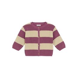 Noppies Cardigan in Lila/ Beige - 52% | Gr&ouml;&szlig;e 74 | Baby-pullover-cardigans