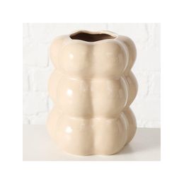 Boltze Vase ''Lumina'' in Creme - (H)18 x Ø 14,5 cm - 41% | Kerzen-vasen