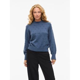Vila Pullover "Vitulio" in Blau - 28% | Gr&ouml;&szlig;e M | Damen-pullover-cardigans