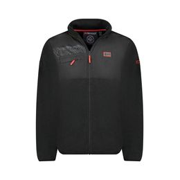 Geographical Norway Fleecejacke "Trasir" in Schwarz - 57% | Gr&ouml;&szlig;e S | Herren-pullover-sport