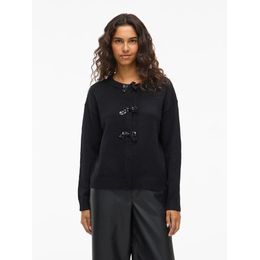 Vila Cardigan "Vibrianna" in Schwarz - 52% | Gr&ouml;&szlig;e M | Damen-pullover-cardigans
