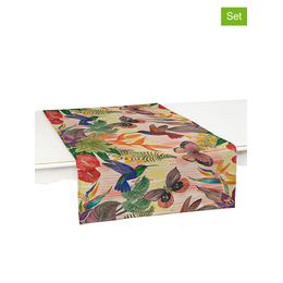 Madre Selva 2er-Set: Tischläufer "Colourful Jungle" in Bunt - (L)150 x (B)50 cm - 53% |
