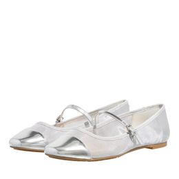 Michael Kors Loafer - Mae Flex Ballet - Gr. 39 (EU) - in Silber - f&uuml;r Damen