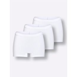 w&auml;schepur Damen Longpanty im Vorteilspack wei&szlig; Gr&ouml;&szlig;e 48/50