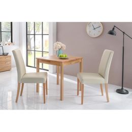 Home Affaire Essgruppe &raquo;Lea, TOPSELLER!&laquo; Set, Essgruppe 3 tlg., OTTOs Choice, 3 Stk. tlg. Massivholz, verschiedene Ausf&uuml;hrungen w&auml;hlbar beige