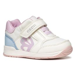 Geox Lauflernschuh »B RISHON GIRL«, Klettschuh, Mädchenschuh mit feinem Glitzer und Schmetterlings Motiv weiß-rosa-blau 22 22 Lauflernschuh mit...