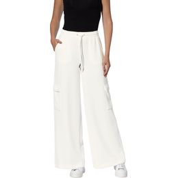 Heine Damen Jerseyhose mit Cargo-Taschen ecru Gr&ouml;&szlig;e 36