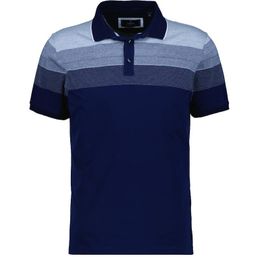 Ragman Poloshirt Marineblau XXL XXL Fein gestreift