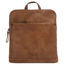 Sansibar Cityrucksack echt Leder cognac B/H/T: 24 cm x 23 cm x 7 cm B/H/T: 24 cm x 23 cm x 7 cm Höhe 24 cm x Breite 23 cm x Tiefe 7 cm