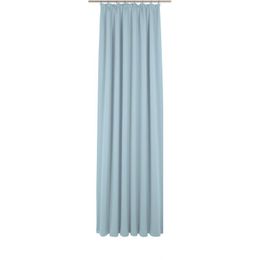 WIRTH Vorhang &raquo;Newbury&laquo; Kr&auml;uselband 1 Stk. tlg. nach Ma&szlig; hellblau Obermaterial: 67% Polyester, 33% Baumwolle 285 cm