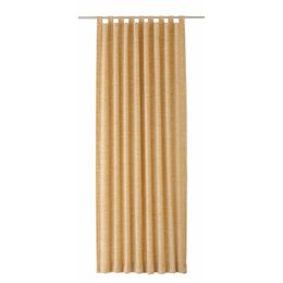 WIRTH Vorhang &raquo;Warnow&laquo; Schlaufen 1 Stk. tlg. beige Chenille, Polyacryl