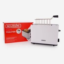 Weiß-schwarzer Toaster und Sandwichmaker 18,5x25cm