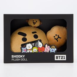 BT21 Braune Plüschpuppe im Shooky-Design