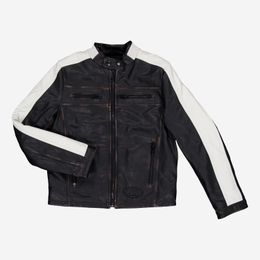 Diesel Schwarze Bikerjacke aus Leder