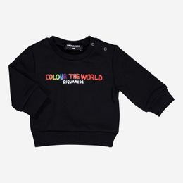 Dsquared2 Schwarzes Sweatshirt mit Textdruck