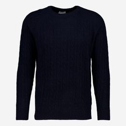 LINDBERGH Dunkelblauer Pullover aus Lammwollmischung