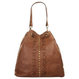 Samantha Look Cityrucksack echt Leder, Made in Italy cognac B/H/T: 33 cm x 32 cm x 10 cm B/H/T: 33 cm x 32 cm x 10 cm Höhe 32,5 cm x Breite 33,5 cm...