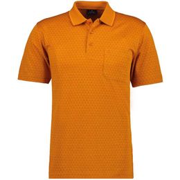 Ragman Poloshirt Terra-580 L L Jacquard Alloverdessin