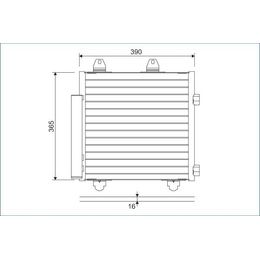 Valeo Kondensator, Klimaanlage für PEUGEOT CITROËN TOYOTA B000995480 88450YV020 88450-YV020 822577