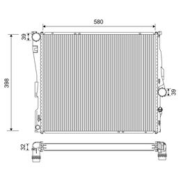 Valeo K&uuml;hler, Motork&uuml;hlung f&uuml;r BMW 17113415693 3415693 701200