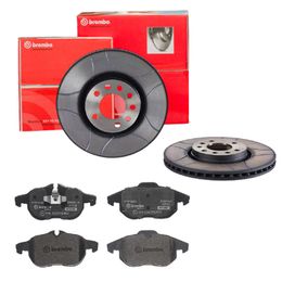 Brembo Bremsensatz-Vorderachse MAX LINE sk8k0f3uu6 Vorderachse Geschlitzt 308mm 25mm f&uuml;r Opel SAAB Vaughall Fiat CHEVROLET GM