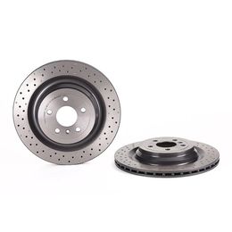 Brembo Bremsscheibe COATED DISC LINE 09.A961.21 hinten rechts links Gelocht 345mm f&uuml;r MERCEDES-BENZ BRABUS 1664230312 A1664230312