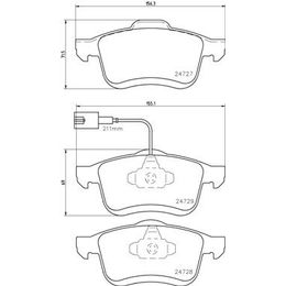 Brembo Bremsensatz-Vorderachse COATED DISC LINE / STANDARD Bremsensatz, Scheibenbremse vorne rechts links innenbel&uuml;ftet 305mm f&uuml;r GENERAL MOTORS FIAT