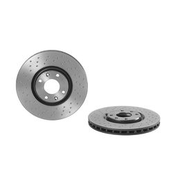 Brembo Bremsscheibe XTRA LINE vorne rechts links Gelocht/innenbel. 302mm f&uuml;r CITRO&Euml;N (DF-PSA) PEUGEOT VAUXHALL OPEL DS (CAPSA) 1618864980 1611841780 4