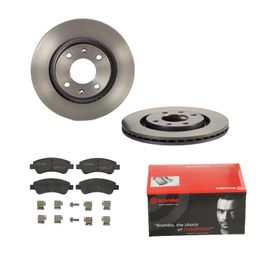 Brembo Bremsensatz, Scheibenbremse 1420-53791 vorne rechts links innenbel&uuml;ftet 266mm f&uuml;r CITRO&Euml;N (DF-PSA) PEUGEOT VAUXHALL OPEL FENGSHEN DS 95632048 4