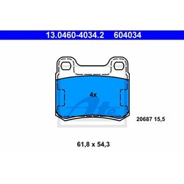 ATE Bremsensatz, Scheibenbremse 1420-42628 hinten rechts links voll 258mm f&uuml;r MERCEDES-BENZ A0004209820 A2014230912 2014230912
