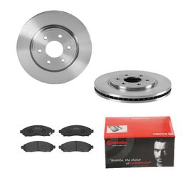 Brembo Bremsensatz-Vorderachse IJDTIDDOO3 Bremsensatz, Scheibenbremse vorne rechts links innenbel&uuml;ftet 296mm f&uuml;r SUZUKI NISSAN 41060EA025 40206EB300 5