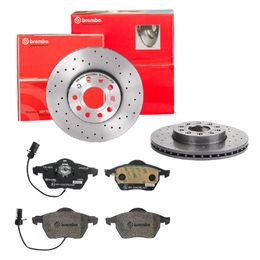 Brembo Bremsensatz-Vorderachse XTRA LINE SK8K0EZKR7 Bremsensatz, Scheibenbremse vorne rechts links Gelocht/innenbel. 288mm f&uuml;r SKODA VW (SVW) SEAT (FA