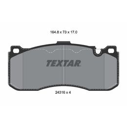 TEXTAR Bremsbelagsatz, Scheibenbremse vorne rechts links f&uuml;r MINI BMW 34106860642 34116786044 34116784807 2431601