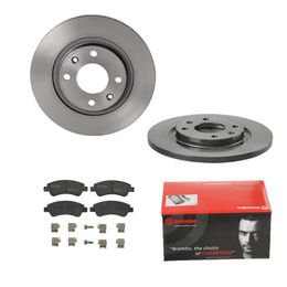 Brembo Bremsensatz-Vorderachse COATED DISC LINE / STANDARD Bremsensatz, Scheibenbremse vorne rechts links voll 266mm f&uuml;r CITRO&Euml;N (DF-PSA) PEUGEOT VAUX