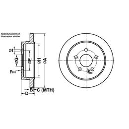 ATE Bremsscheibe 24.0115-0111.1 hinten rechts links voll 285mm f&uuml;r MERCEDES-BENZ A1634210112 1634210112