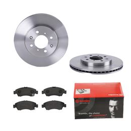 Brembo Bremsensatz-Vorderachse IJDTIDELH5 Bremsensatz, Scheibenbremse vorne rechts links innenbel&uuml;ftet 258mm f&uuml;r HONDA (GAC) ISUZU NISSAN 45022S7H000