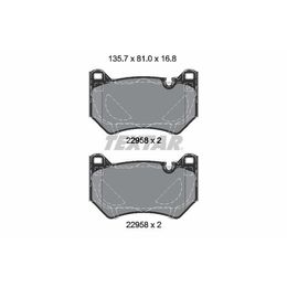 TEXTAR Bremsbelagsatz, Scheibenbremse vorne rechts links f&uuml;r SKODA VW SEAT AUDI (FAW) 80A698151C 80A698151H L80A698151C 2295801
