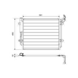 Valeo Kondensator, Klimaanlage 814157 f&uuml;r VW SEAT 7N0820411C 7N0820411B 7N0820411A