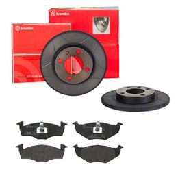 Brembo Bremsensatz-Vorderachse MAX LINE / STANDARD Bremsensatz, Scheibenbremse vorne rechts links Geschlitzt 239mm f&uuml;r SKODA VW SEAT AUDI 839615301 32